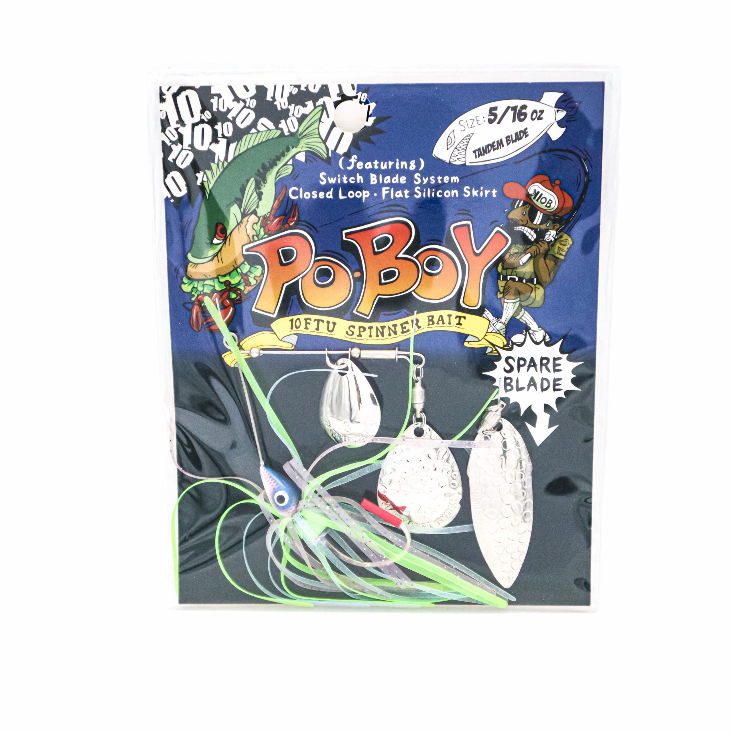 Po-Boy Tandem Blade #04 Pink Sexy Shad - Tsuri Seikō Lureshop